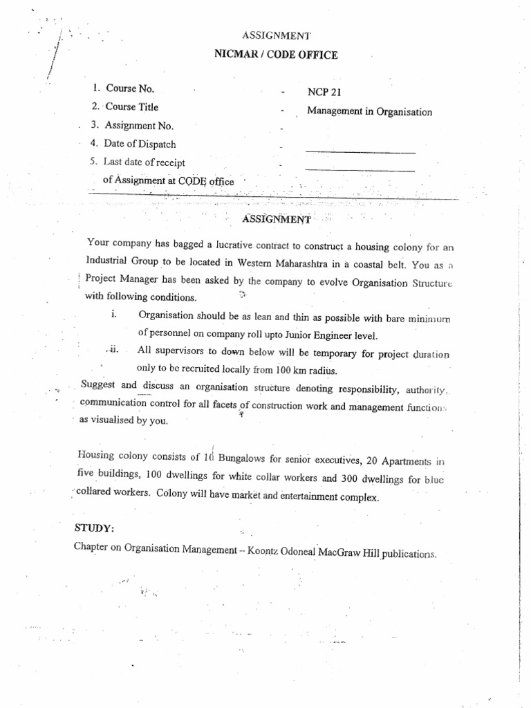 Nicmar Assignments | PDF | Foreign Language Studies
