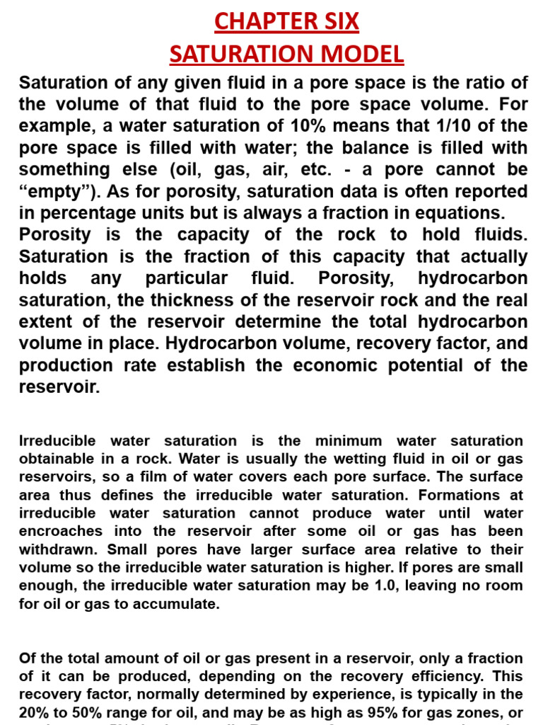 Water Saturation DR - Said | PDF | Porosity | Petroleum Reservoir