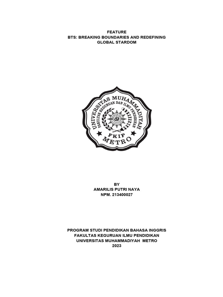 Tugas Feature Writing Rilis | PDF