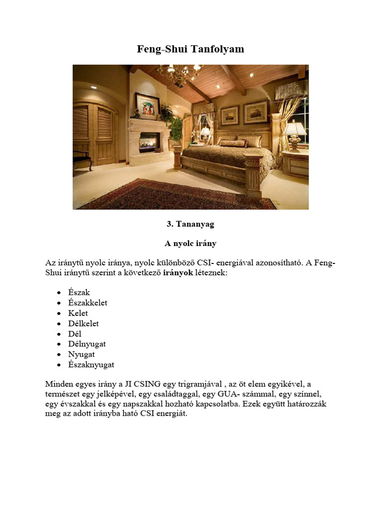 Feng Shui 3 Tananyag Csodasak A Napjaim | PDF