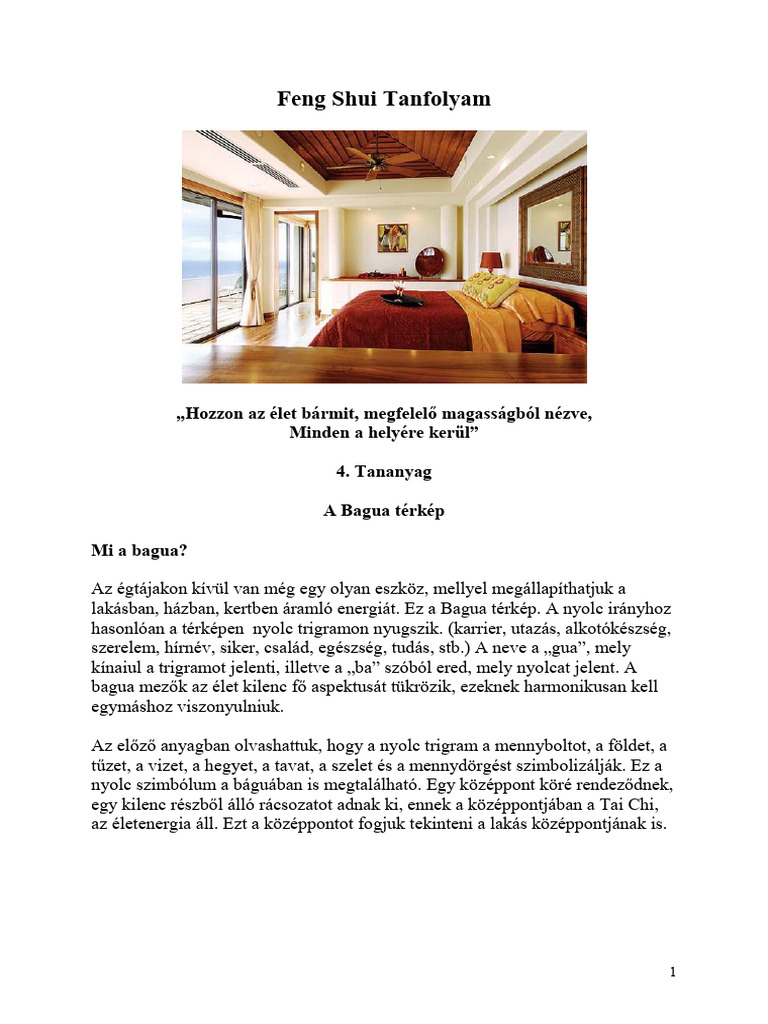 Feng Shui 4 Tananyag Szeretem Magam | PDF