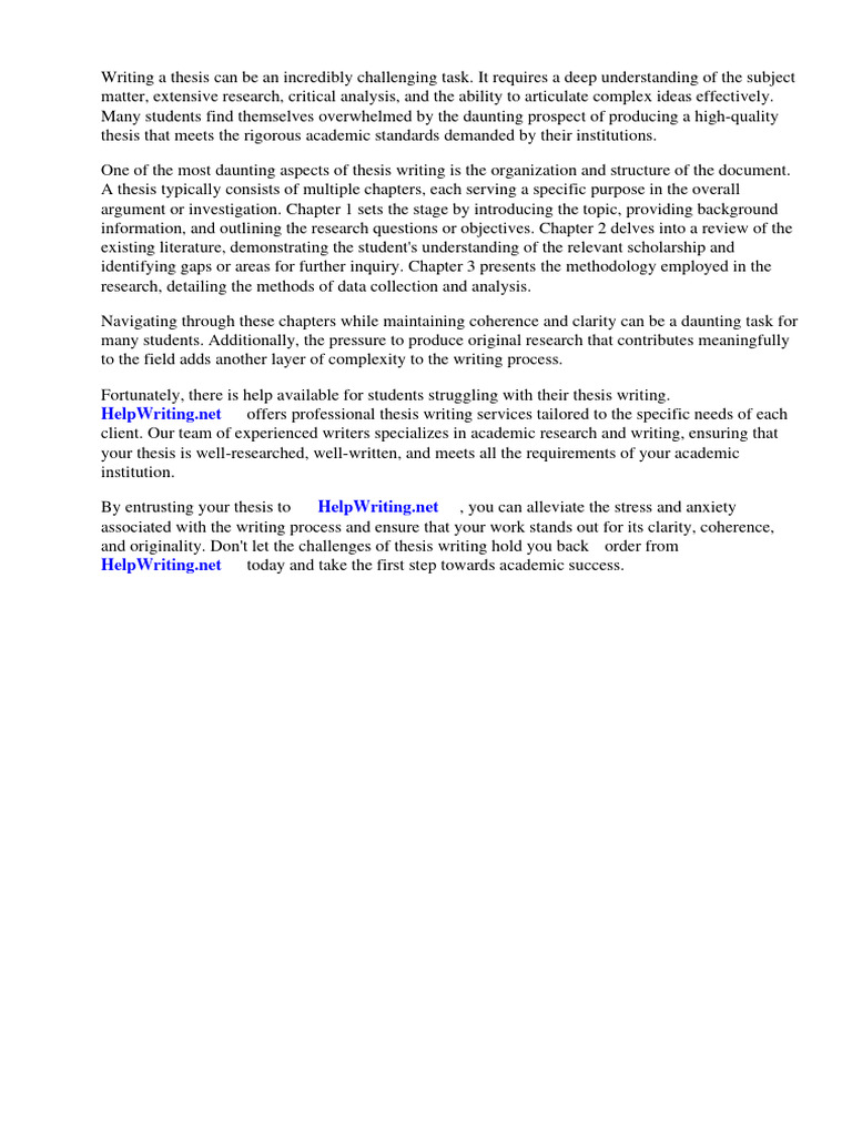 Thesis Chapter 1 2 3 | PDF | Thesis | Information