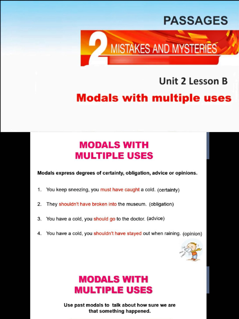 Passages, Unit 2, Grammar 2 | PDF