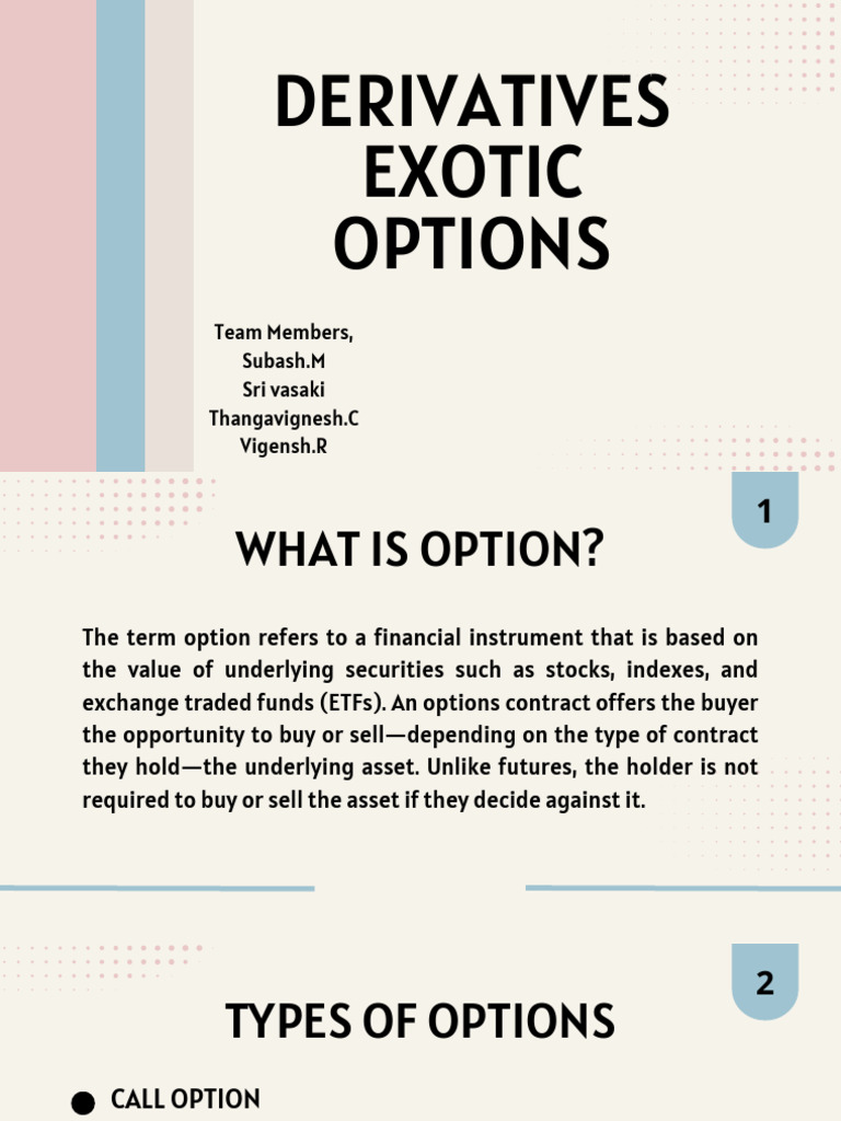 Exotic Options | PDF