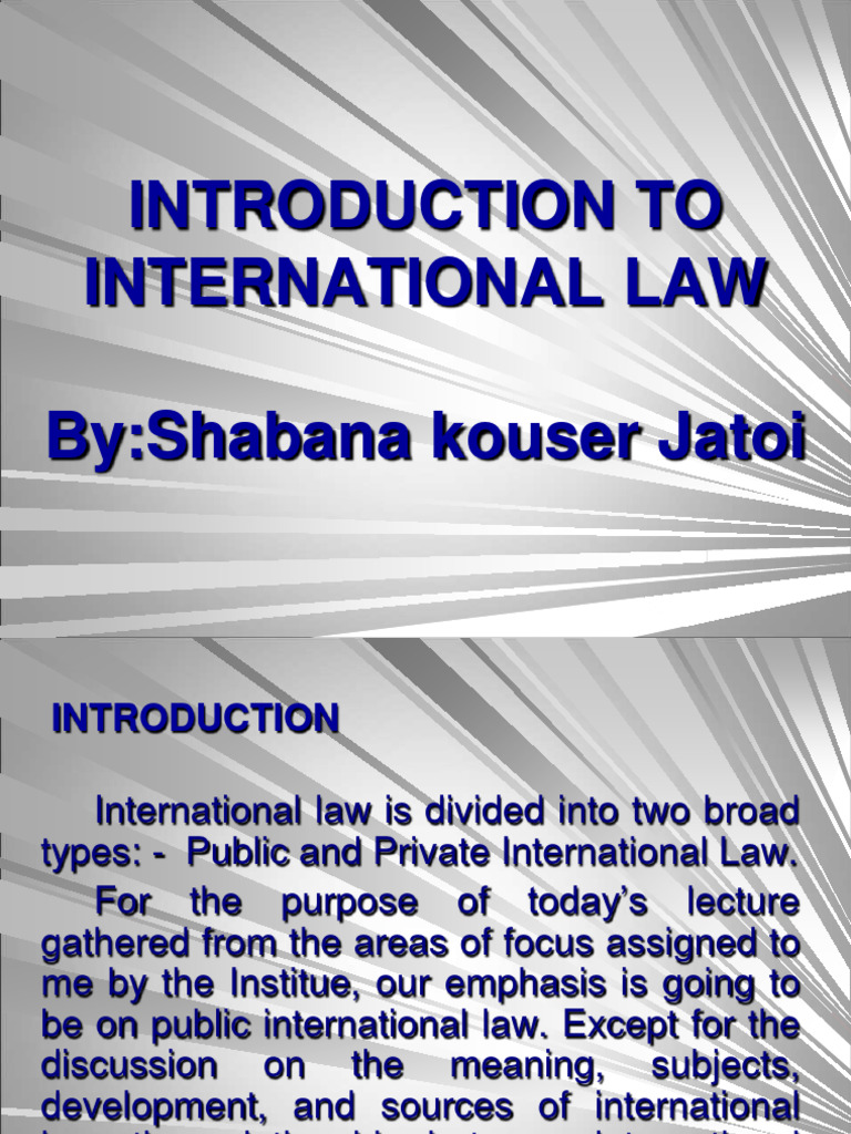 International Law | PDF | International Criminal Law | International ...