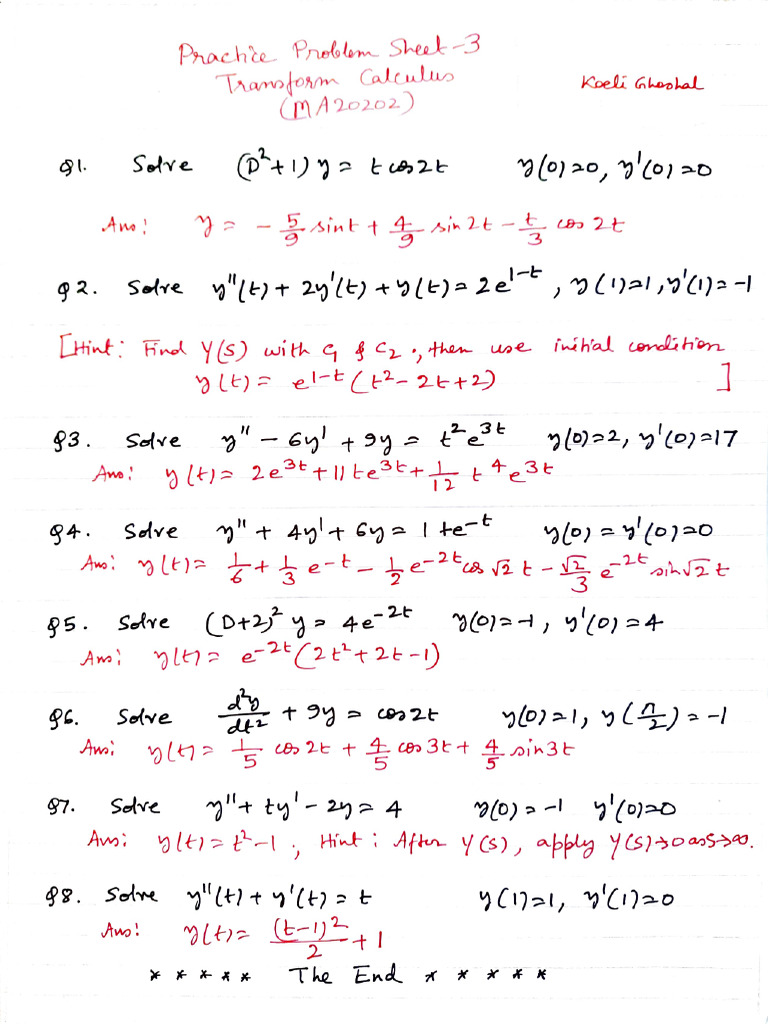 TC-Practice Problem Sheet-3 | PDF