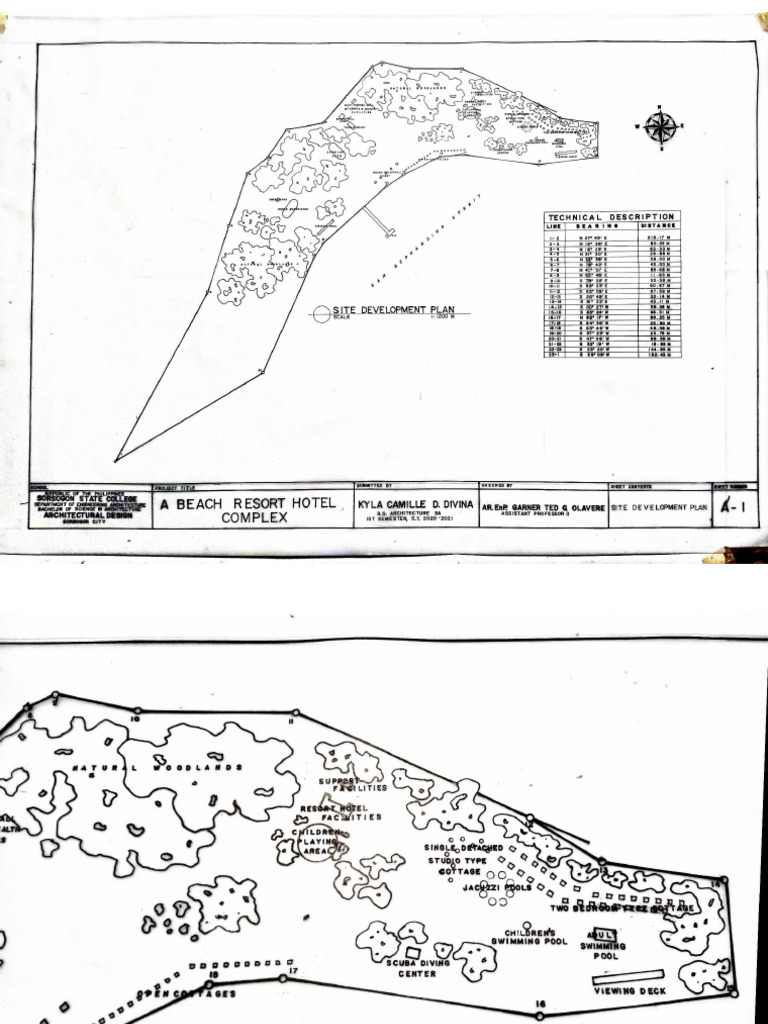 Beach Complex Working Drawing 1 | PDF