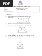 Triangles CBSE PYQ WORKSHEET | PDF | Triangle | Euclid