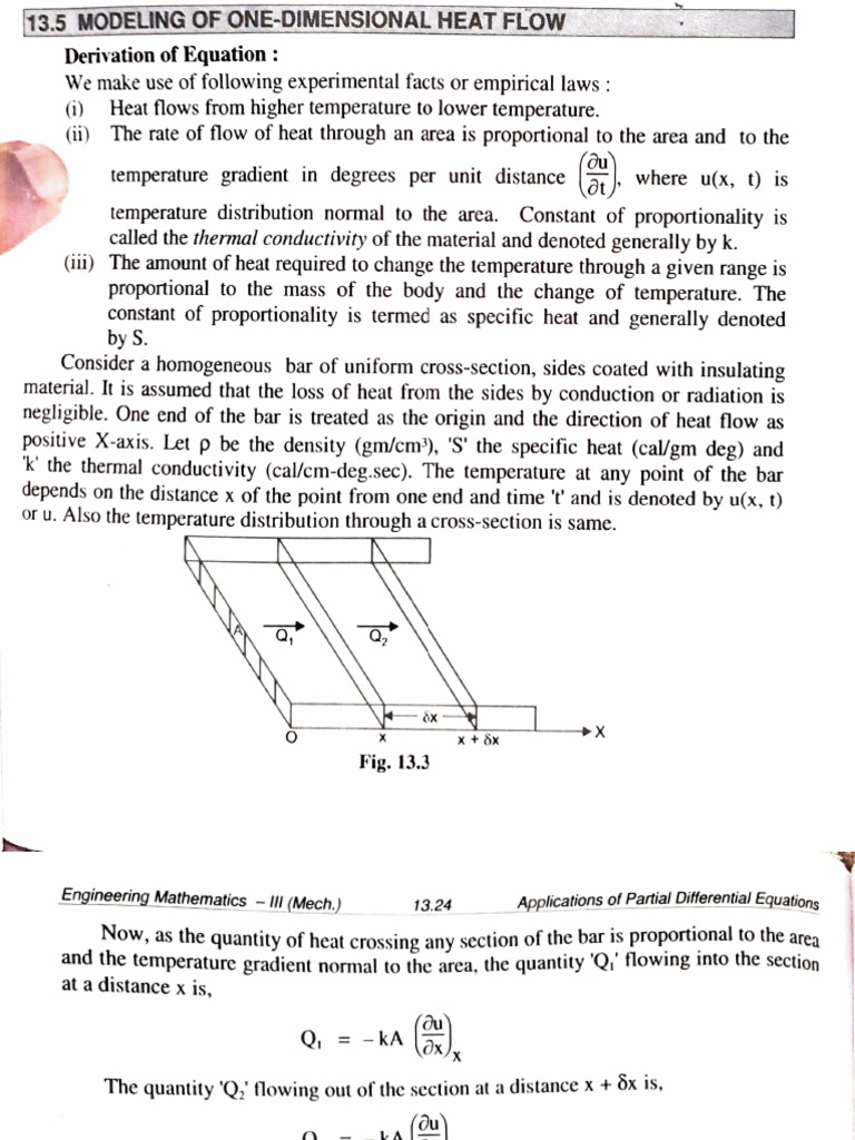 One Dimensional Heat Flow | PDF | Heat Transfer | Heat