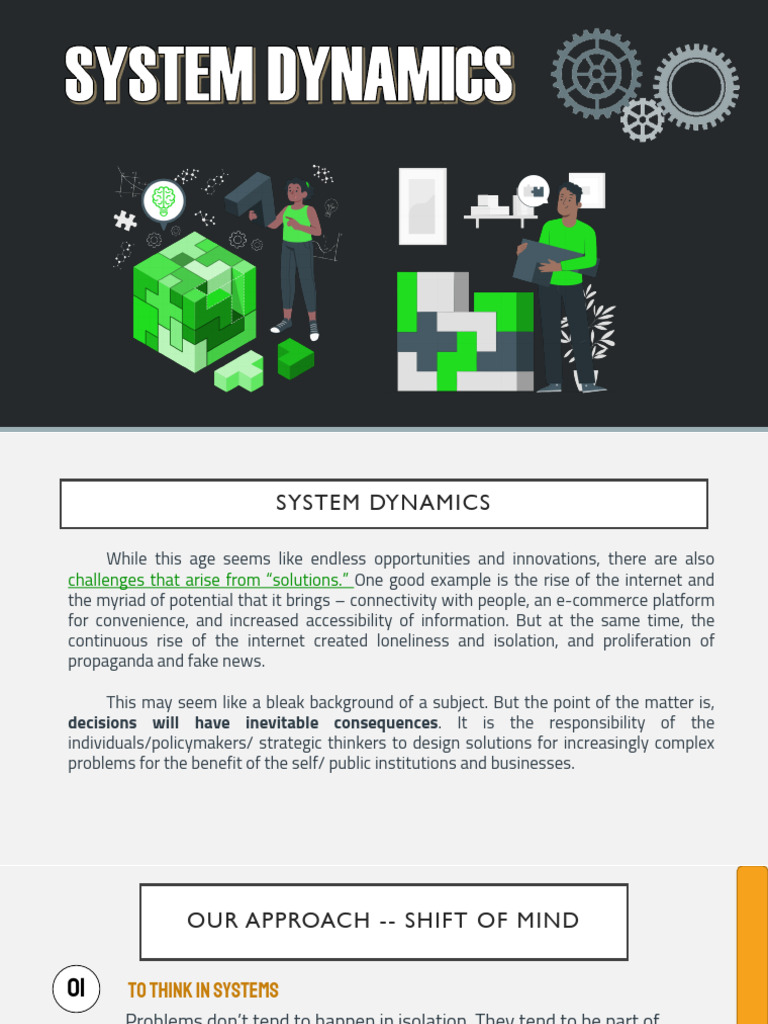 System Dynamics - Week - 1 | PDF | Systems Theory | System