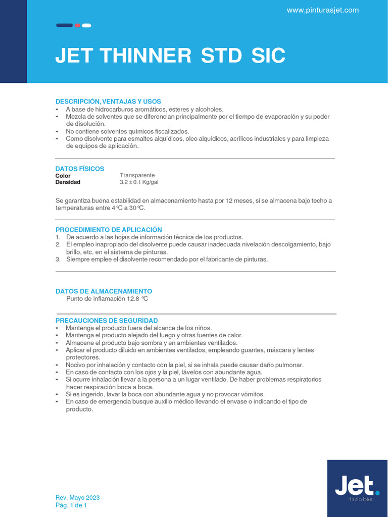 3278 Jet Thinner STD Sic2 | PDF