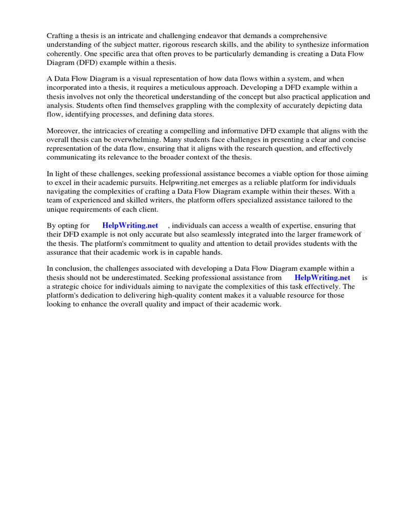 Data Flow Diagram Example Thesis | PDF | Systems Engineering ...