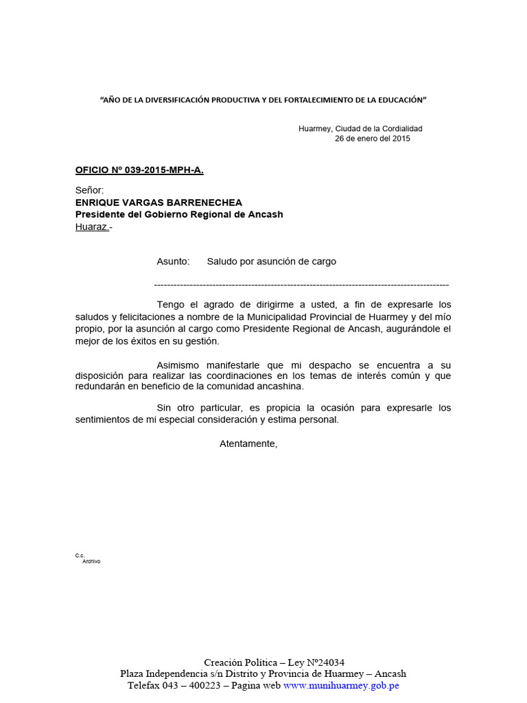 Felicitaciones a Alcaldes Electos | PDF | Gobernancia | Gobierno