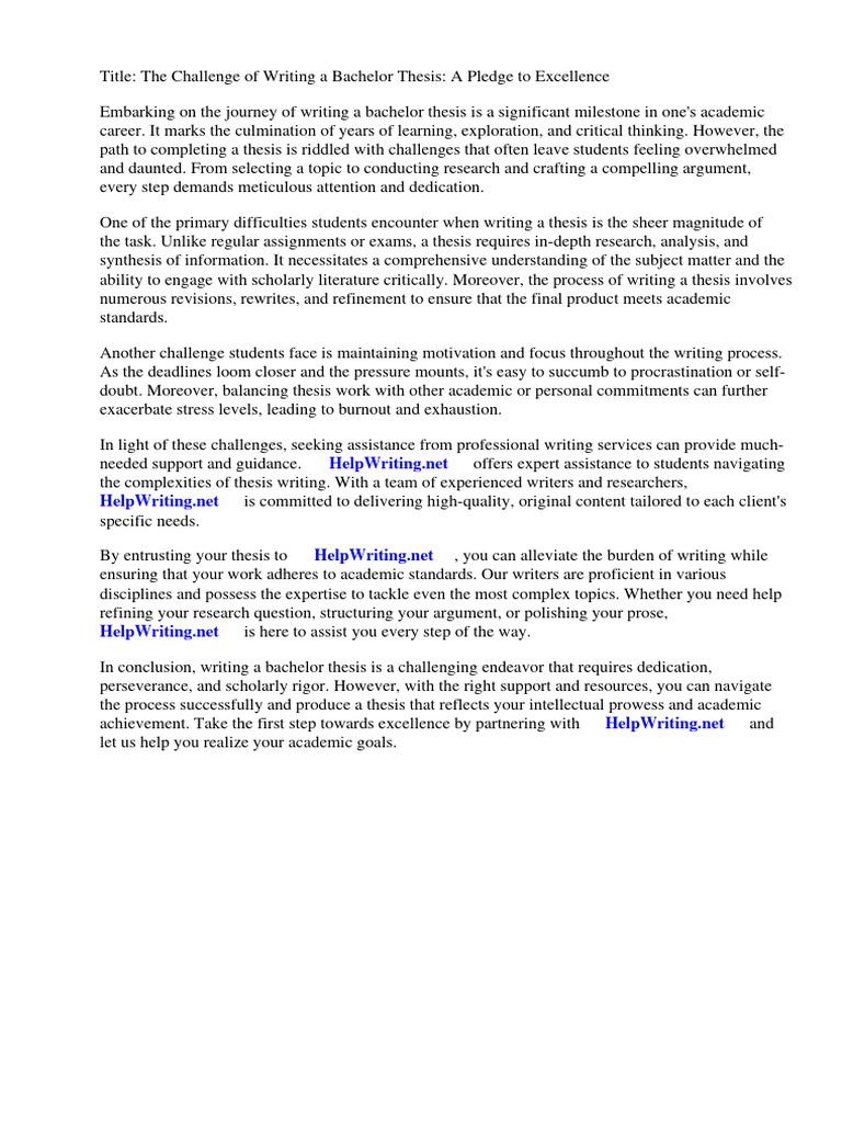 Bachelor Thesis Oath | PDF | Career & Growth | Science & Mathematics