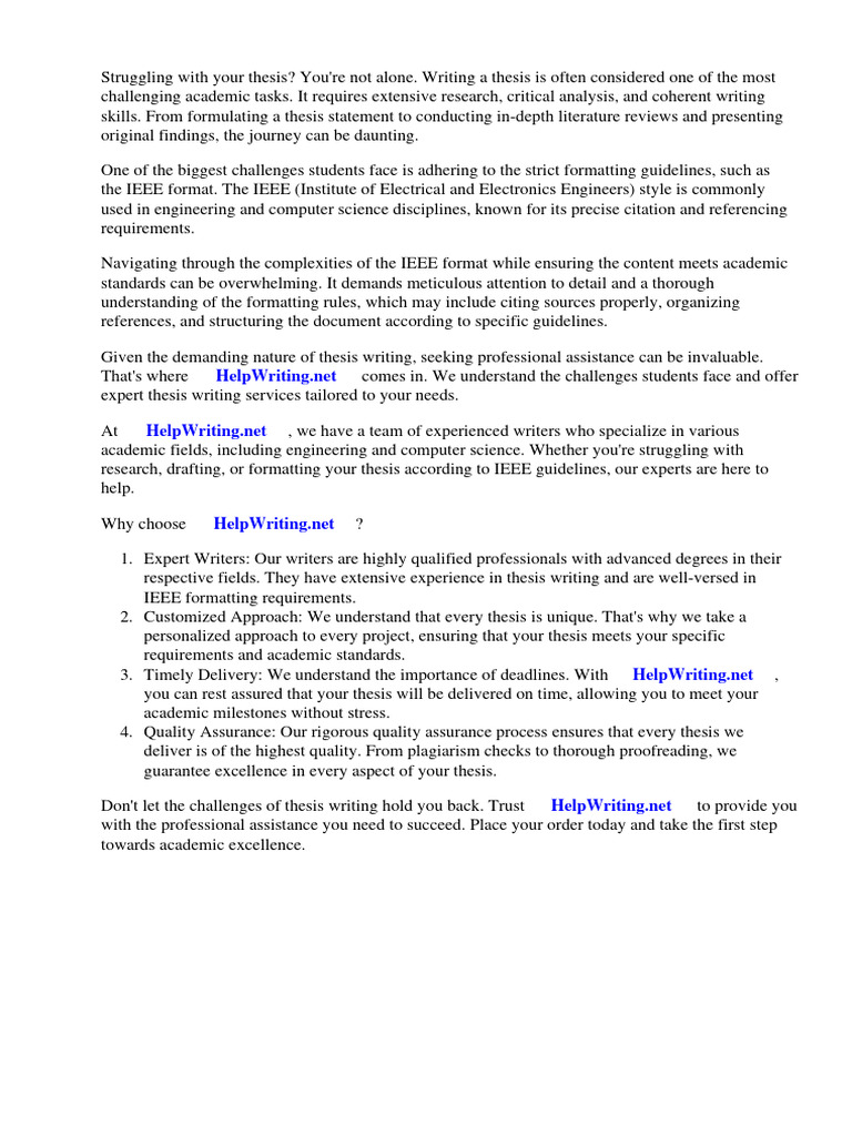 Thesis Ieee Format | Download Free PDF | Thesis | Academic Publishing