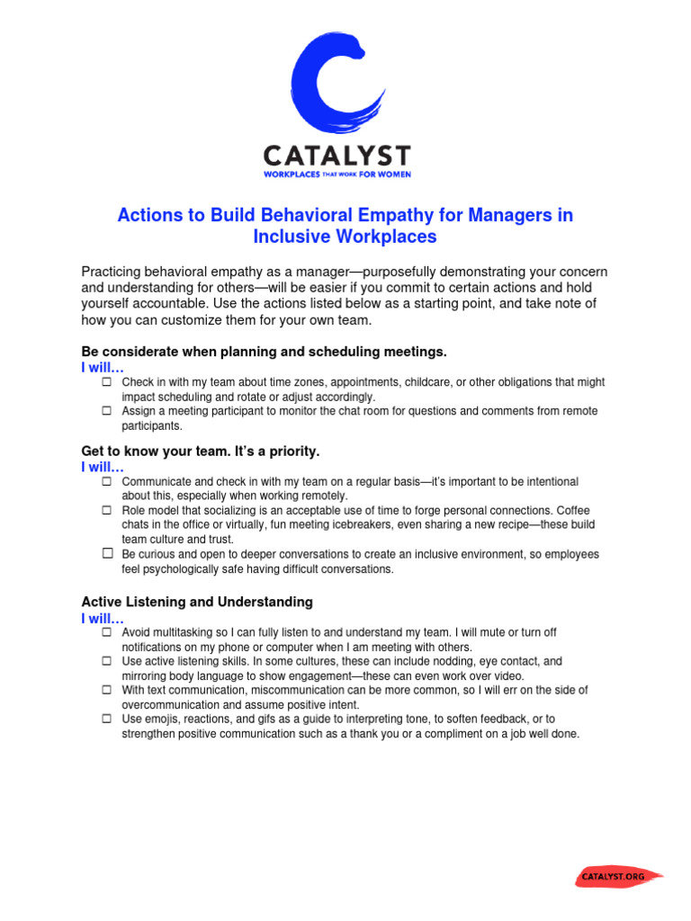 Building Your Empathic Skills | PDF