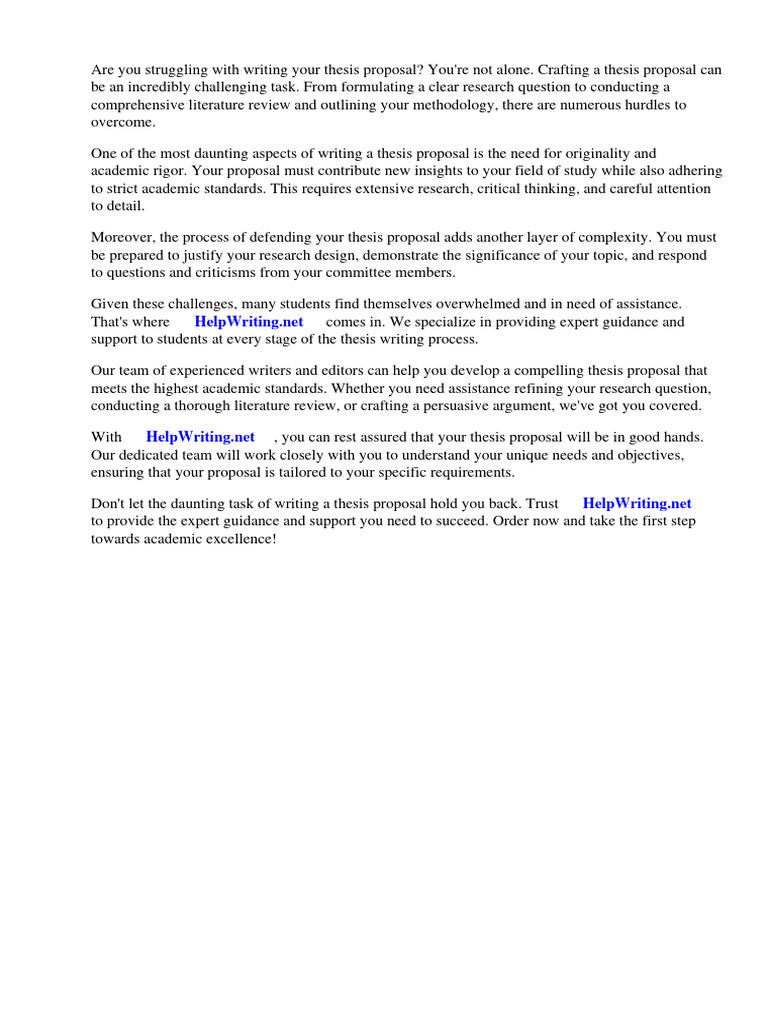 Thesis Proposal Defense Guidelines | PDF