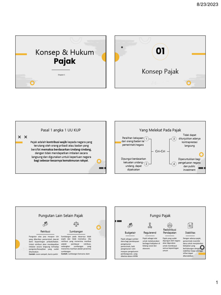 Konsep Dan Hukum Pajak | PDF