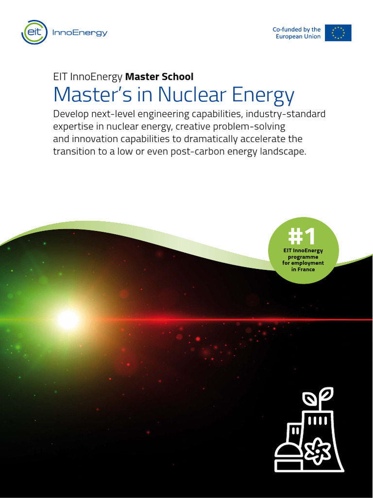 Nuclear Energy Brochure Intake 2024 | PDF | Nuclear Power | Engineering