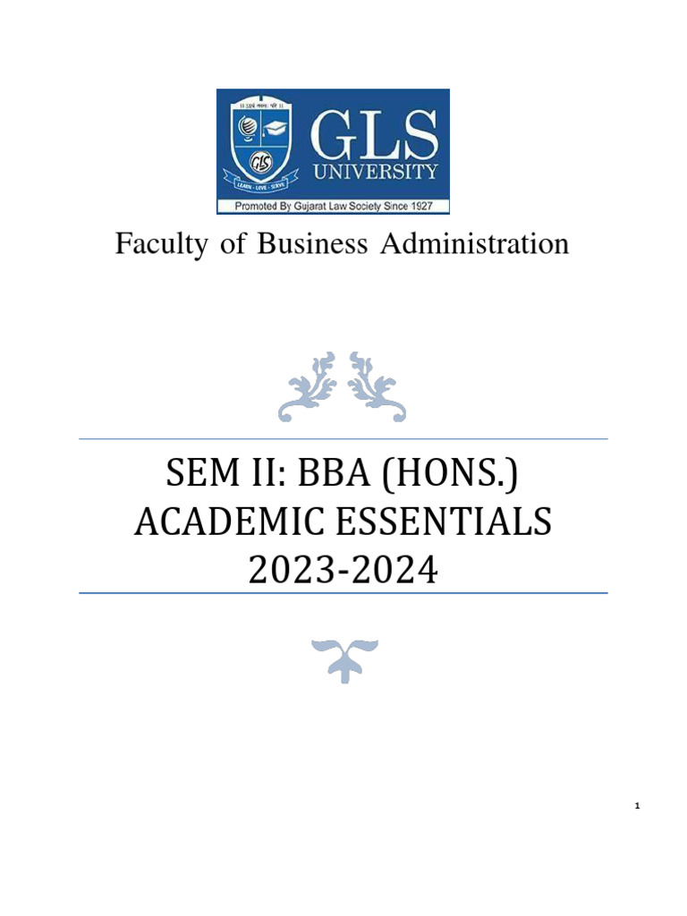 BBA Academic Essentials Guide | PDF | Entrepreneurship | Human Resource ...