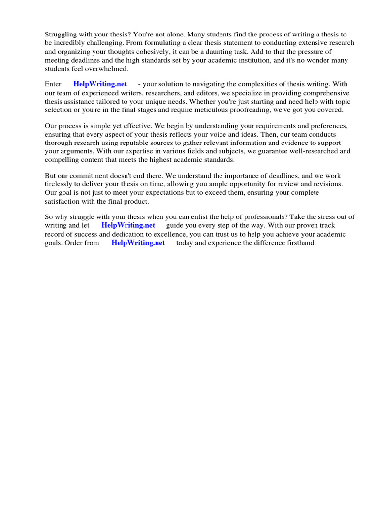 Thesis Writing Help & Tips | PDF | Dialectic | Georg Wilhelm Friedrich ...