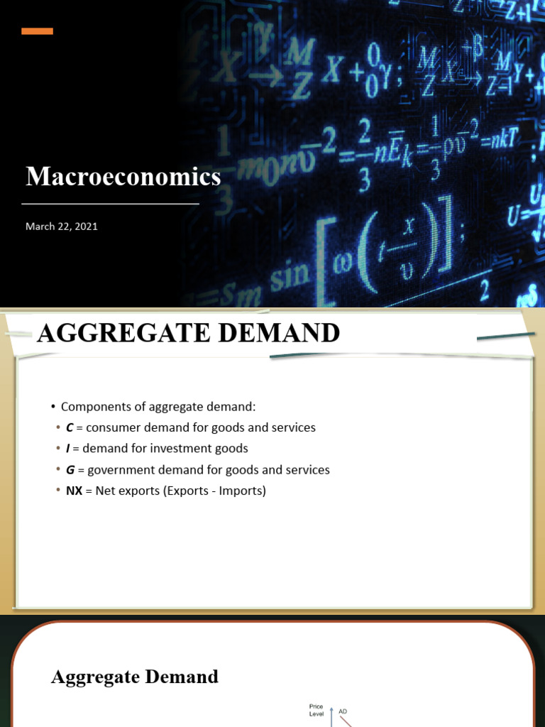 Understanding Aggregate Demand in Macroeconomics | PDF | Consumption ...