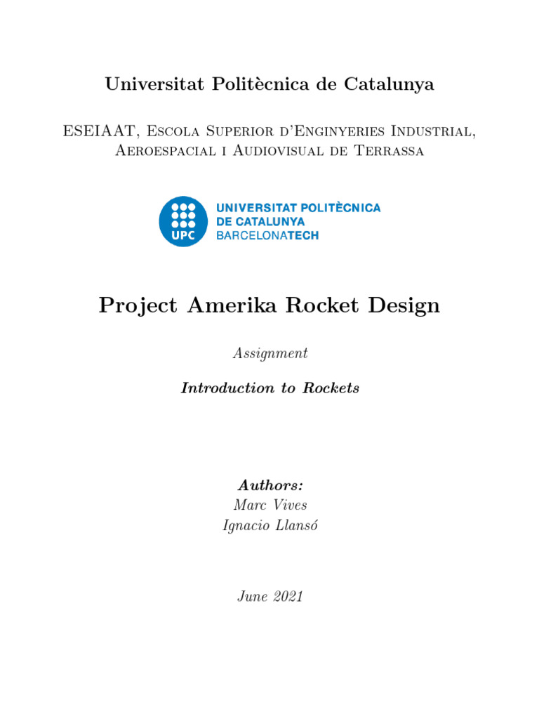 ItRockets Asignment | PDF | Rocket | Multistage Rocket