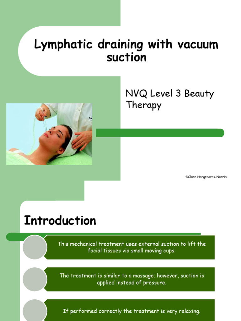 Vacuum Suction Facial Treatment Guide | PDF | Lymph | Lymphatic System