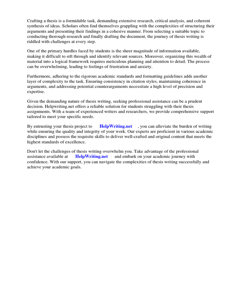 Sample Thesis Essay Outline | PDF | Thesis | Essays