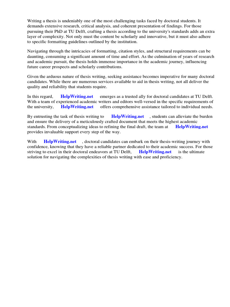 Tu Delft PHD Thesis Template | PDF | Thesis | Space