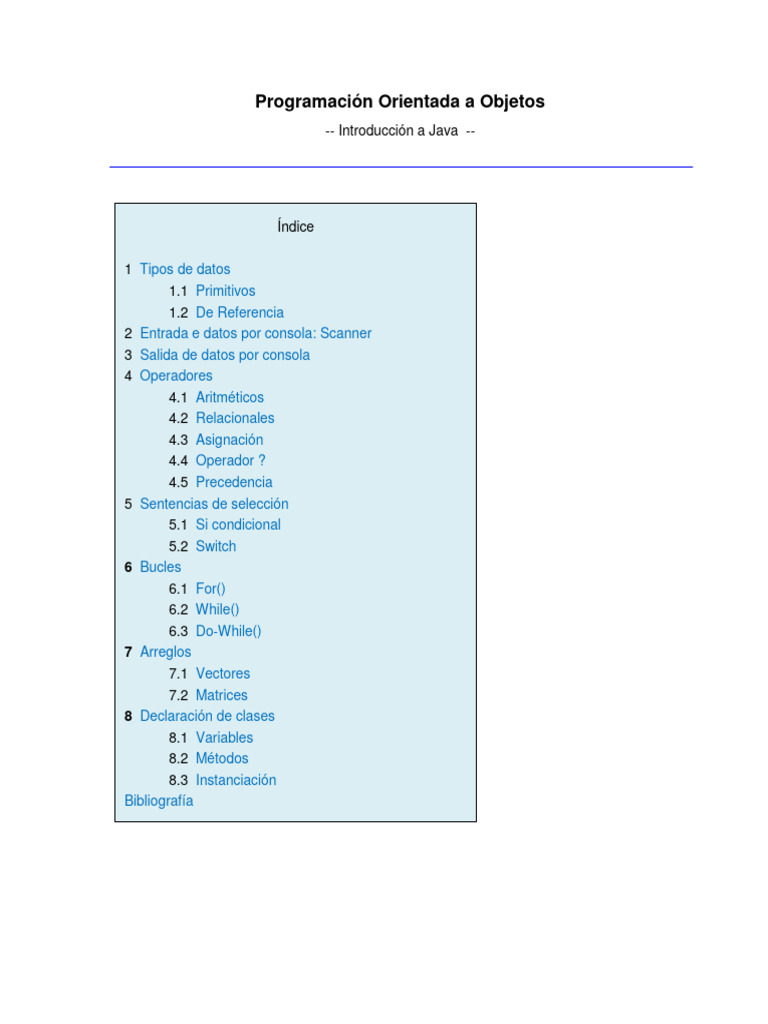Java1 | Descargar gratis PDF | Tipo de datos | Java (lenguaje de programación)