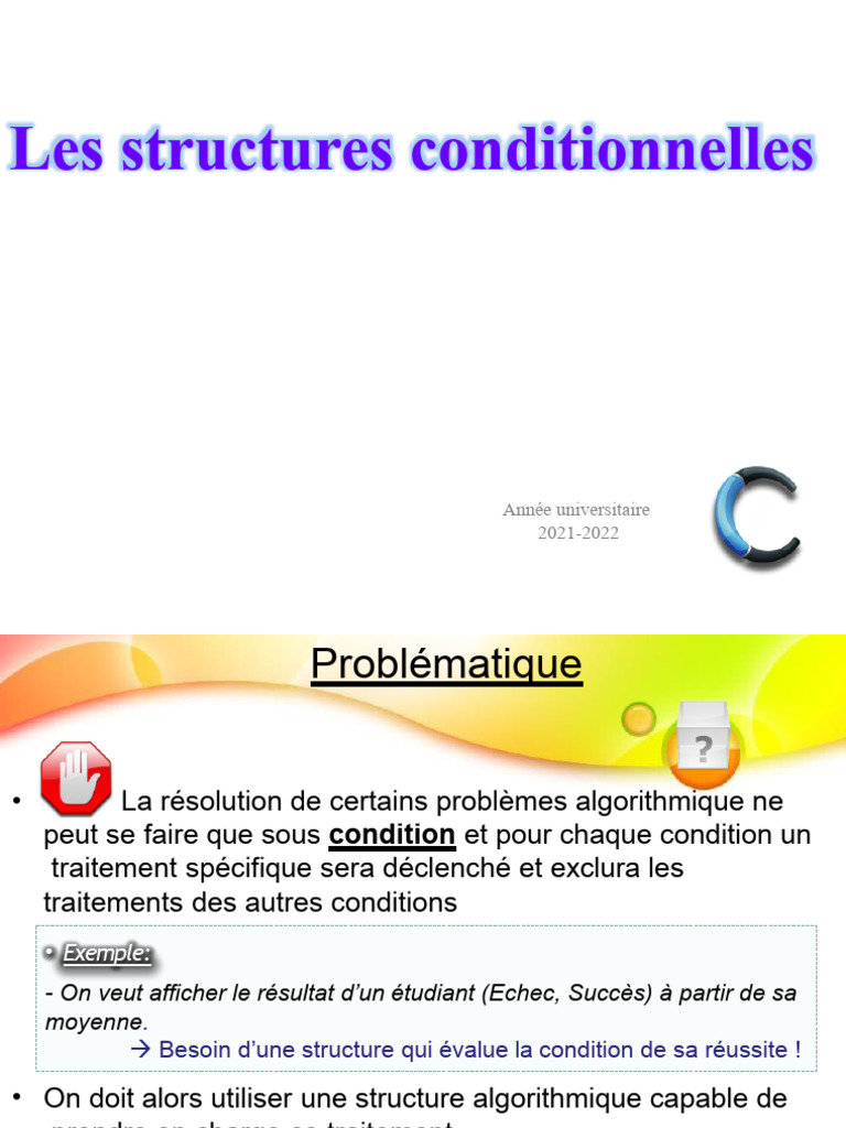 Cours-Structures-Conditionnelles-Langage-C-1-Converted TH | PDF ... Cours-Structures-Conditionnelles-Langage-C-1-Converted TH | PDF ...