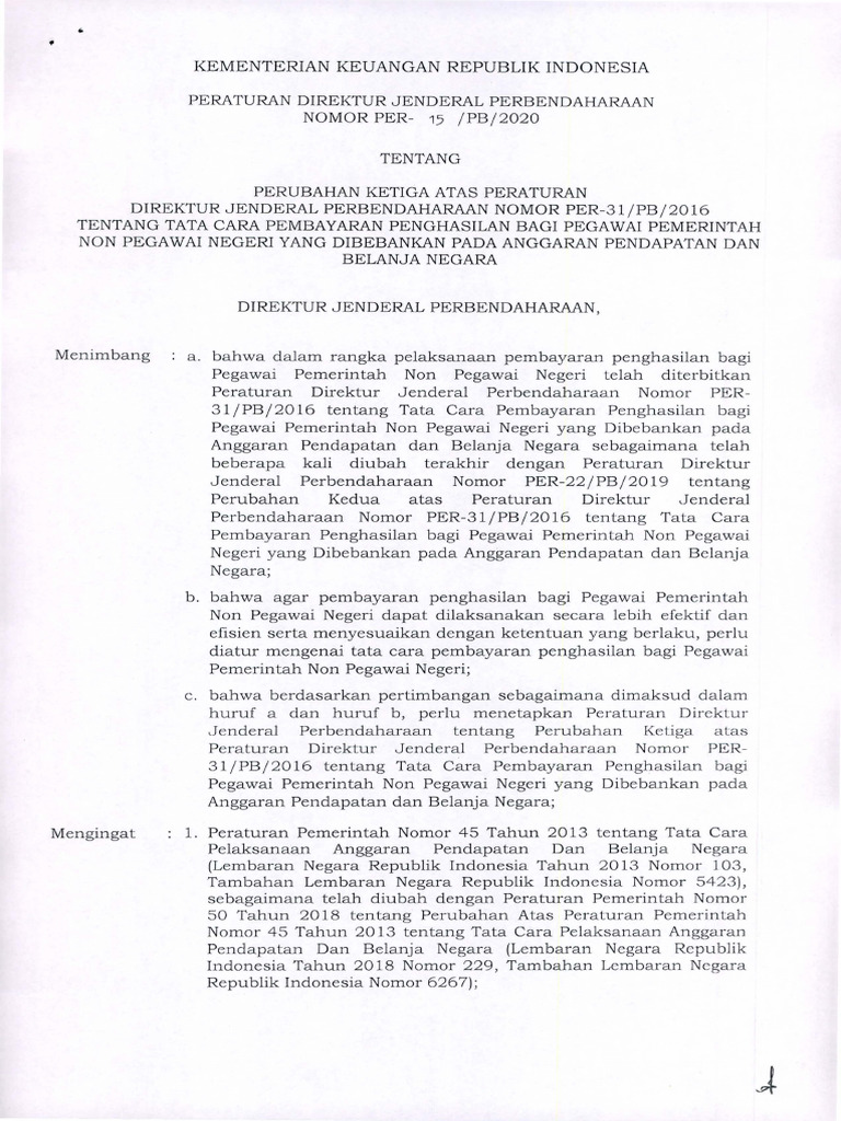 Perubahan Tata Cara Pembayaran PPNPN | PDF