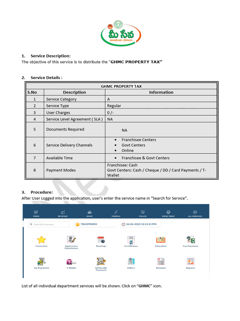 GHMC Property Tax | PDF GHMC Property Tax | PDF