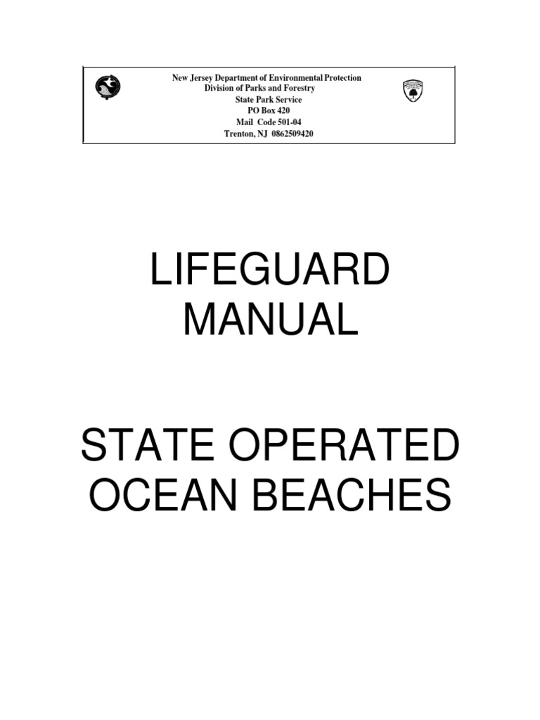 2016 Lifeguard Manual State Operated Ocean Beaches | PDF | Sunscreen ...