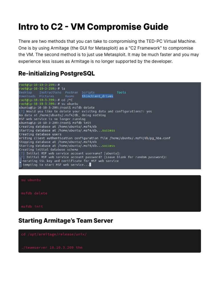 Intro To C2 TED PC | PDF
