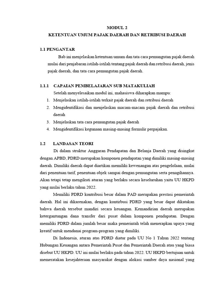 Modul 2 Kup Pdrd 2023 Pdf Bisnis Pengelolaan Keuangan Uang