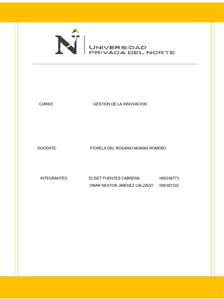 Avance Gestion de La Innovacion | PDF | Marketing | Análisis FODA