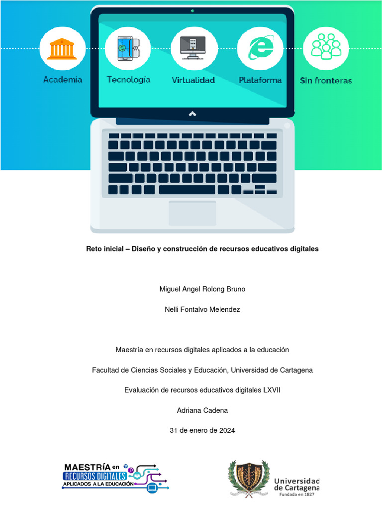 Reto Inicial, Enfasis I - Diseño de Curso en Linea | PDF | Aprendizaje ...