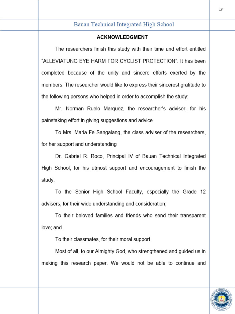 Acknowledgement NG Capstone | PDF