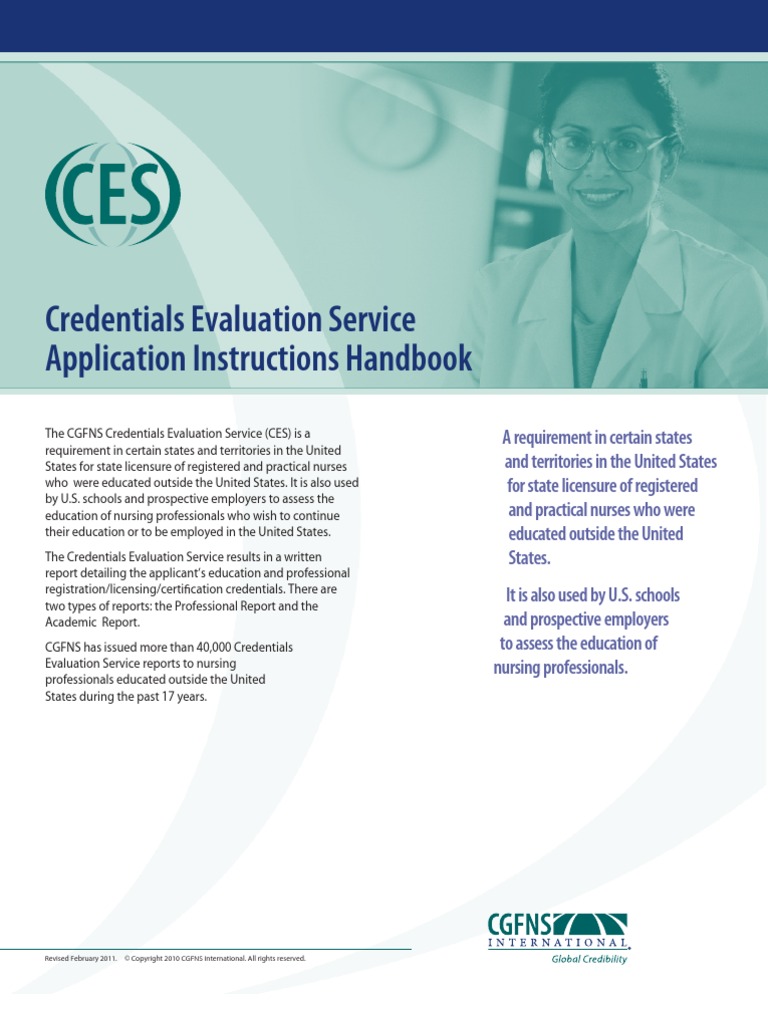 CES Instructions | PDF | Credential | Nursing