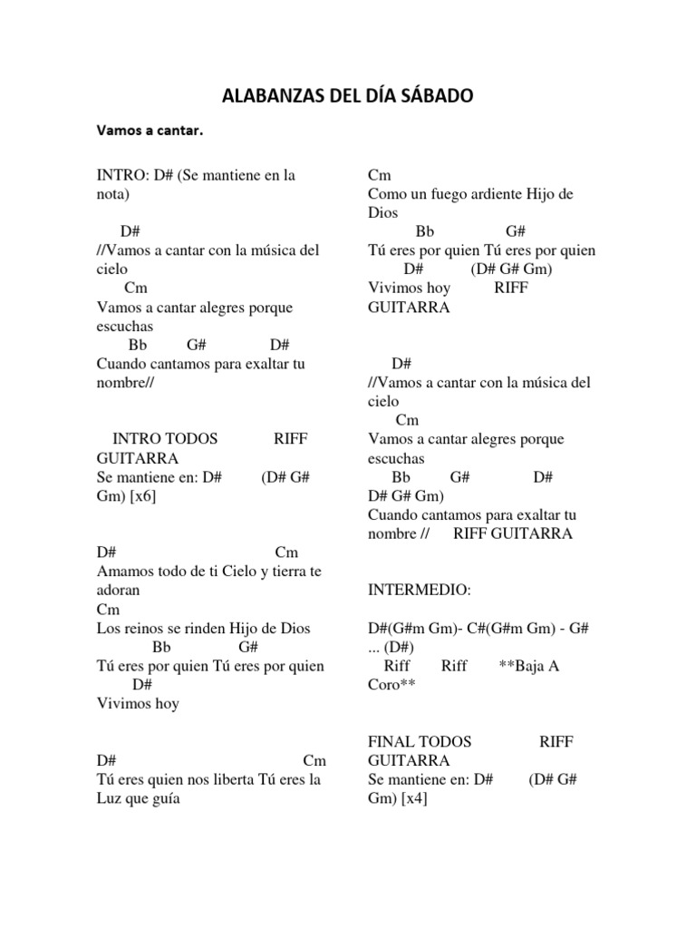 Medley de Alabanza | PDF | Amor | Jesús