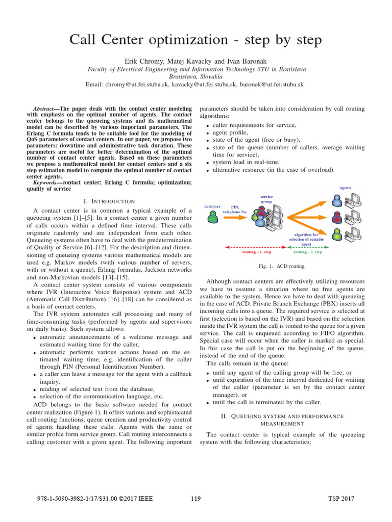 Call Center Optimization - Step by Step | PDF | Call Centre | Interactive Voice Response