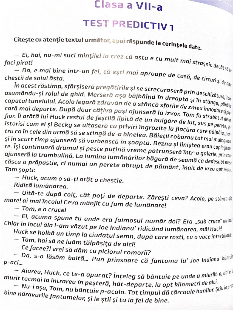 Teste De Antrenament Gramatica Pdf