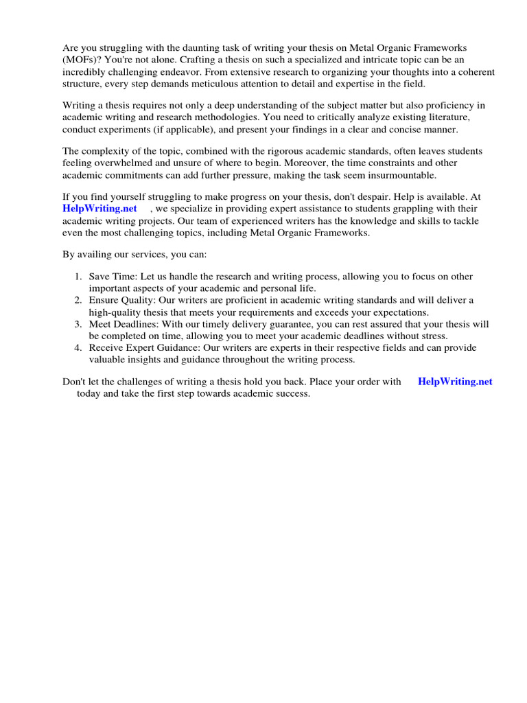Thesis Metal Organic Framework | PDF | Chemical Reactions | Catalysis