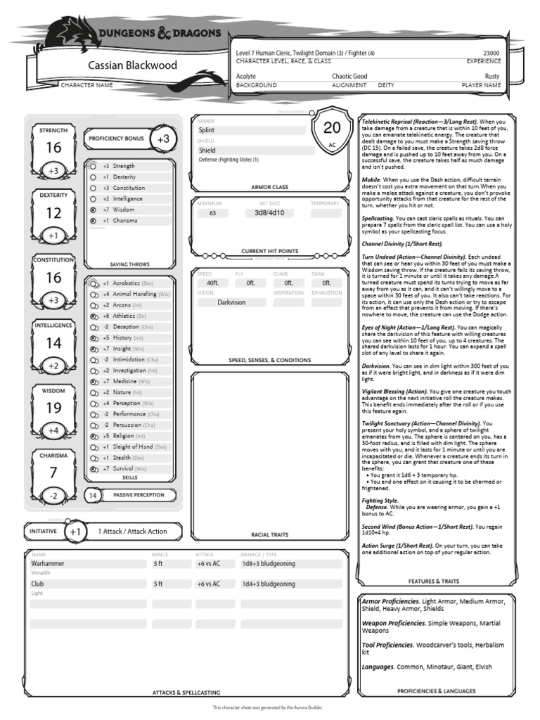 Cassian Blackwood7.0 | PDF