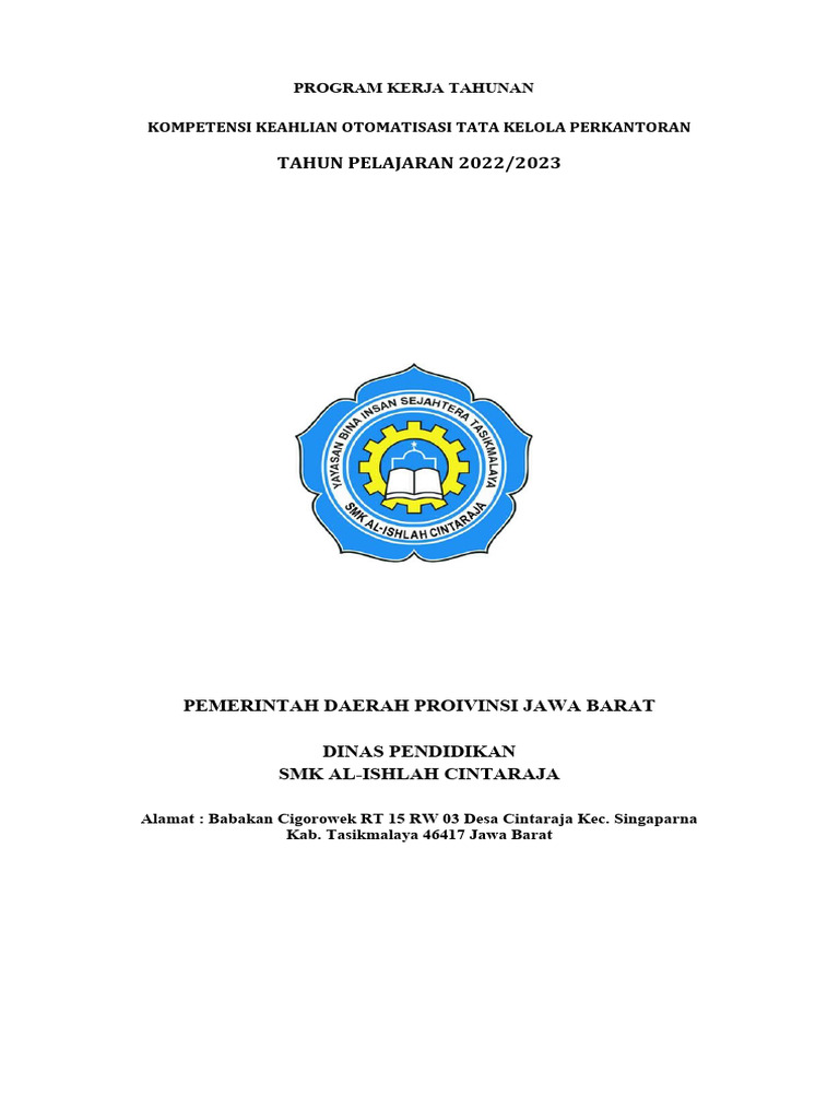 Program Kerja Otkp | PDF