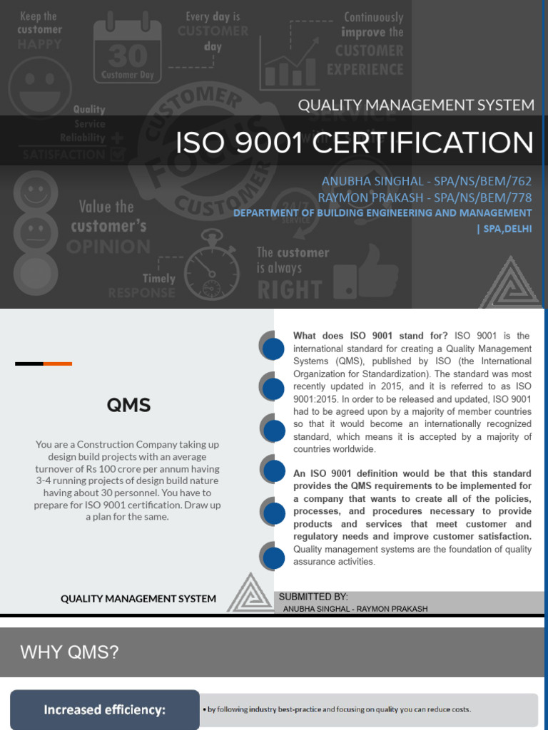 QMS Iso-9001 | PDF | Iso 9000 | Quality Management System