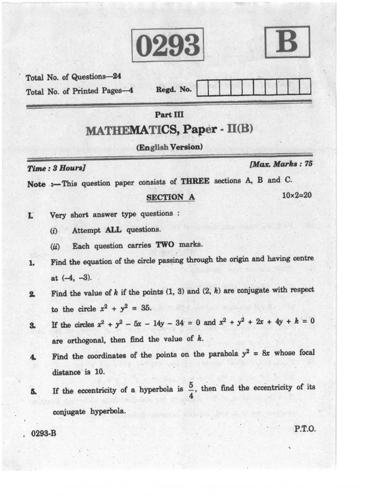 Maths Iib | PDF