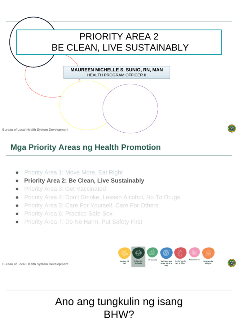 Priority Area 2 Environmental Health | PDF